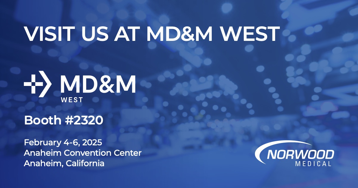 Norwood Medical to Debut at MD&M West | Norwood Medical